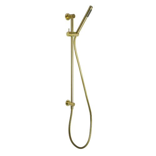 Millennium Cioso Top Inlet Rail Shower - Modern Brass — goodbathco
