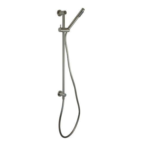 Millennium Cioso Top Inlet Rail Shower - Brushed Nickel — goodbathco