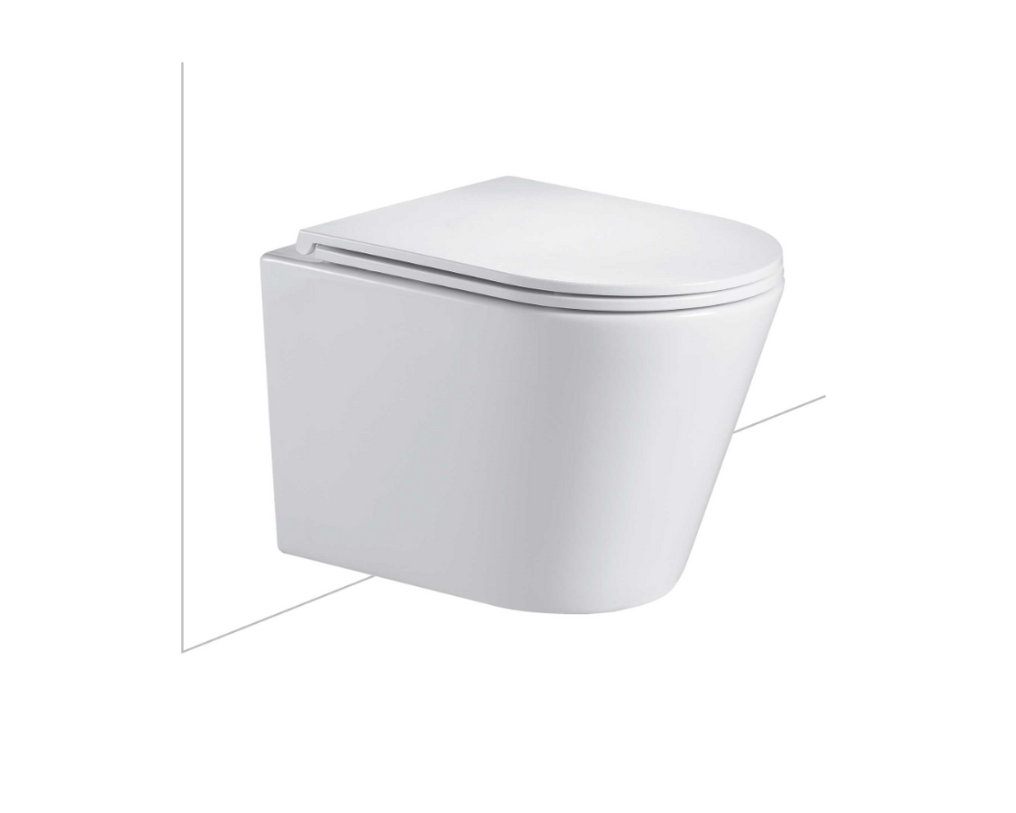 Seima Modia Wall Hung Toilet Pan & Seat — goodbathco