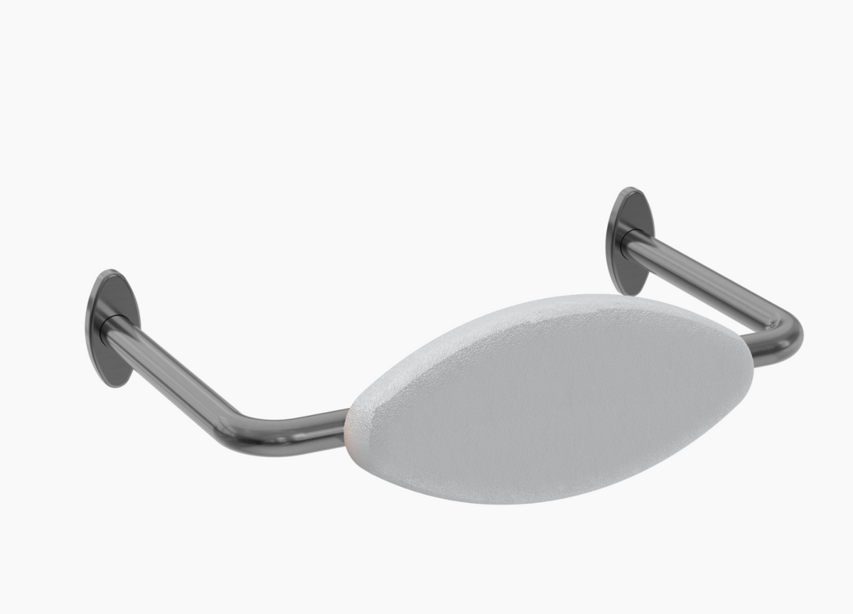 Nero Mecca Care DDA Toilet Backrest - Gunmetal — goodbathco